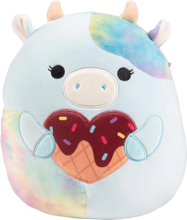 Caedia (Heart Cookie) the Cow Squishmallows Valentines 2024 | SquadApp
