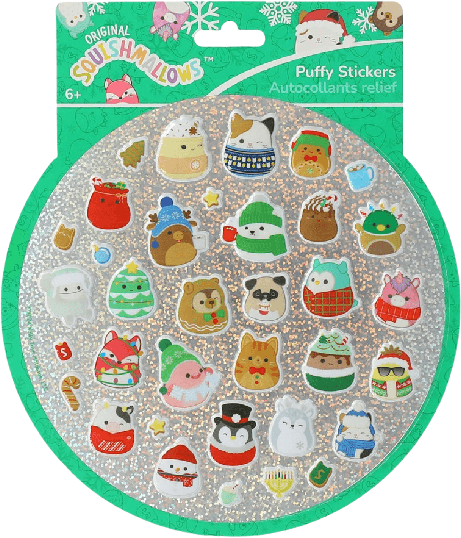 Puffy Stickers (Holiday) the Stickers Squishmallows Accessories | SquadApp