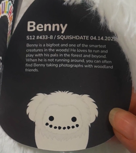 Benny (Snowman) the Bigfoot Squishmallows Select Series | SquadApp