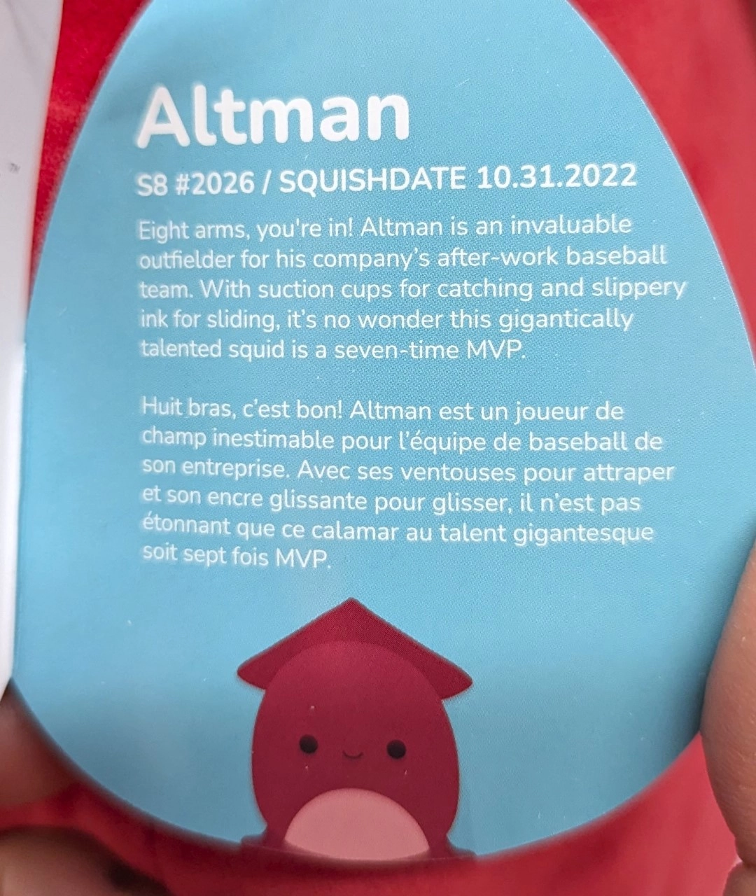 Altman the Squid Squishmallows Mystery, Scented, Sealife | SquadApp