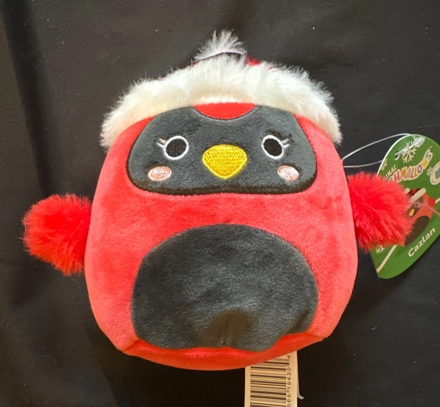 Cazlan (Plaid Hat) the Cardinal Bird Squishmallows Christmas 2023 ...