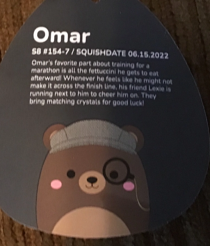 Omar (Monocle, Hat) the Bear Squishmallows Select Series, Fancy Friends ...