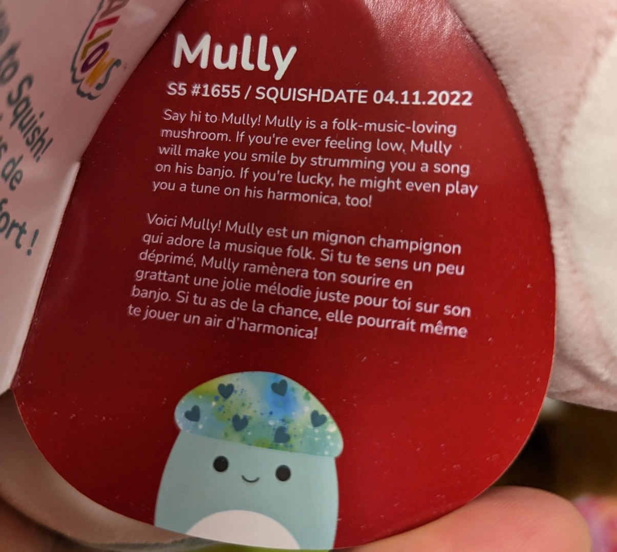 Mully the Mushroom Squishmallows Valentines 2023 | SquadApp