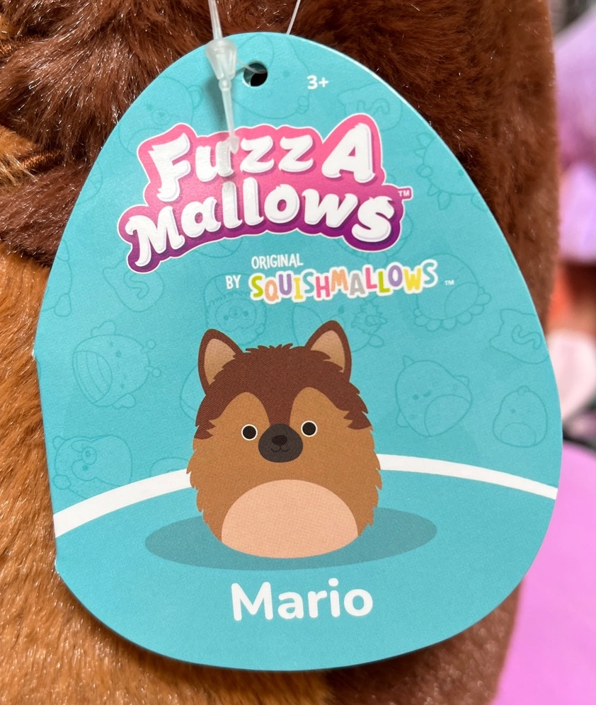 Mario (Fuzz-A-Mallows) the German Shepherd (Dog) Squishmallows | SquadApp