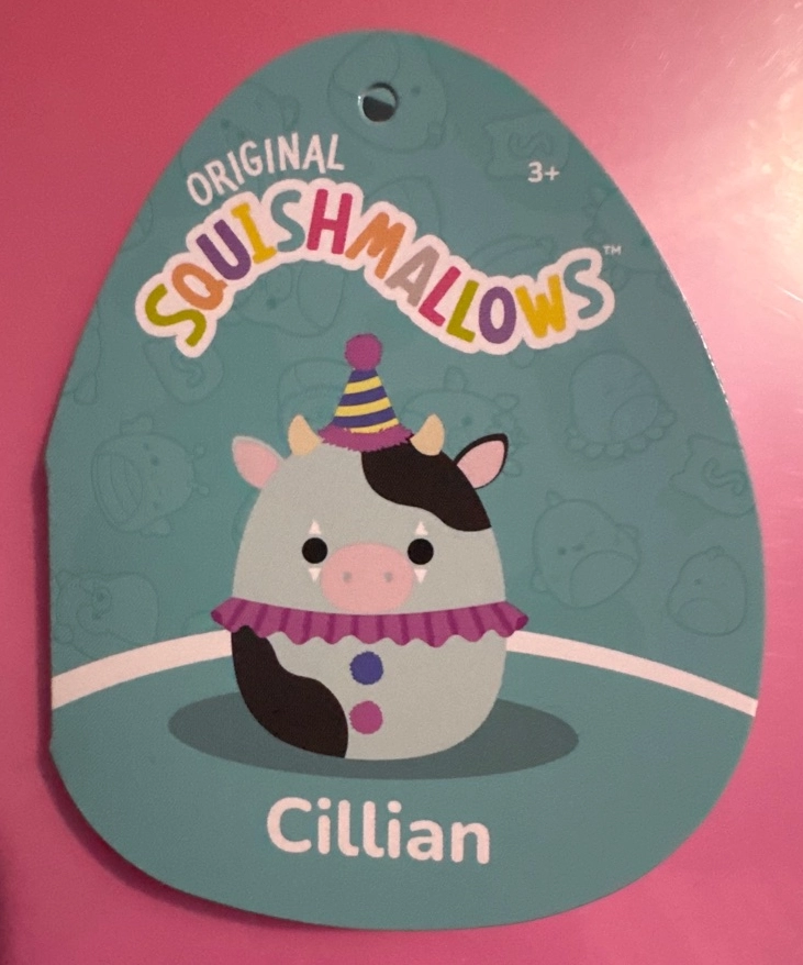 Cillian (Clown) the Cow Squishmallows Epic Collection | SquadApp