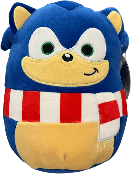 Sonic (Scarf) the Hedgehog Squishmallows Sonic the Hedgehog, Holiday ...