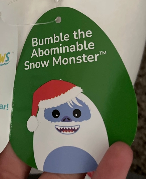 Bumble (Santa Hat) the Abominable Snowman Squishmallows Rudolph the Red ...