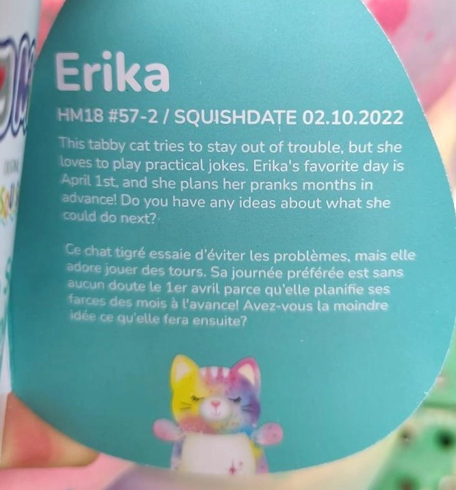 Erika (Hug Mees) the Cat Squishmallows Holiday 2023 | SquadApp