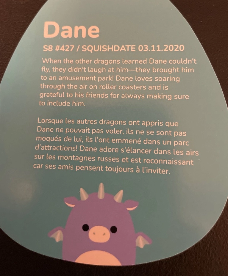 Dane the Dragon Squishmallows Easter 2023 | SquadApp