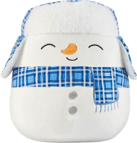 Manny (Blue Scarf, Hat) the Snowman Squishmallows Holiday 2022 | SquadApp