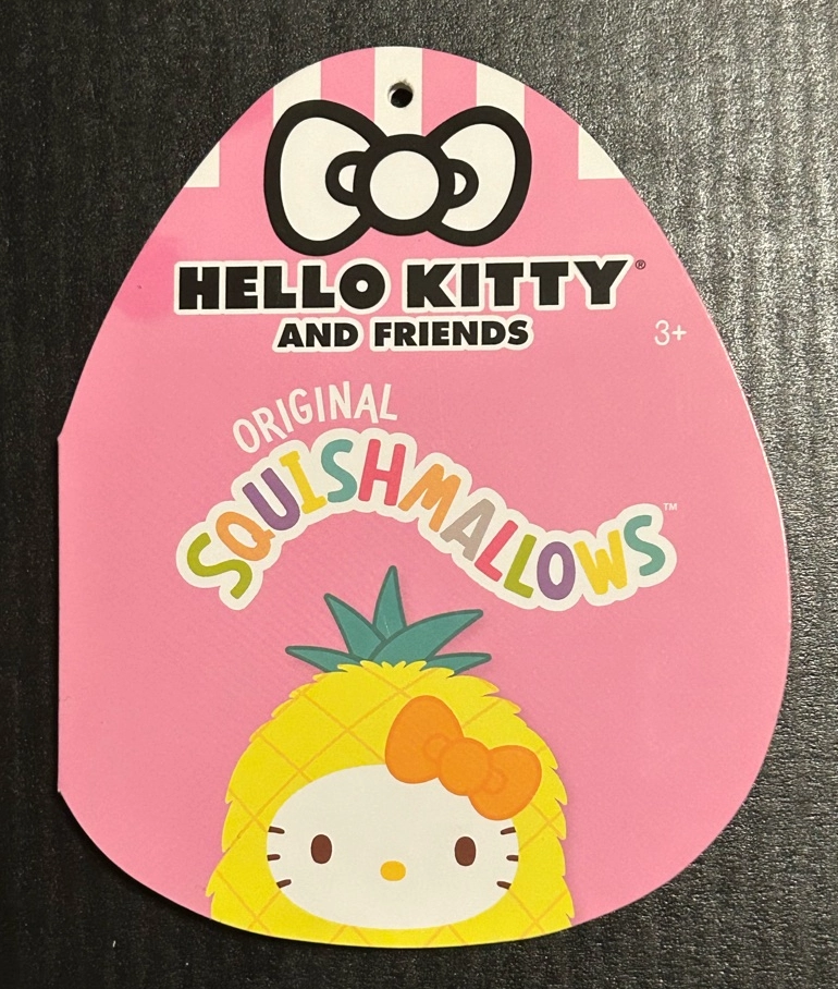 Hello Kitty (Fuzzy Pineapple) the Cat Squishmallows Sanrio | SquadApp