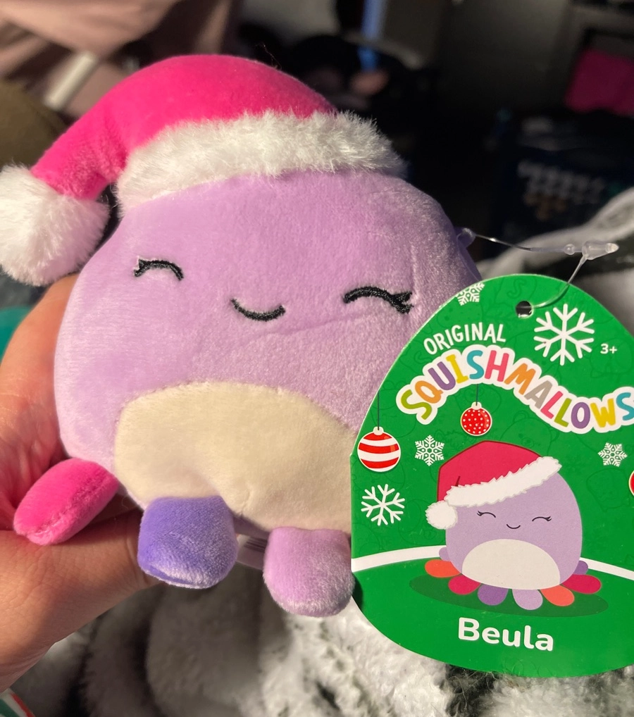 Beula (Santa Hat) the Octopus Squishmallows Holiday 2023 | SquadApp