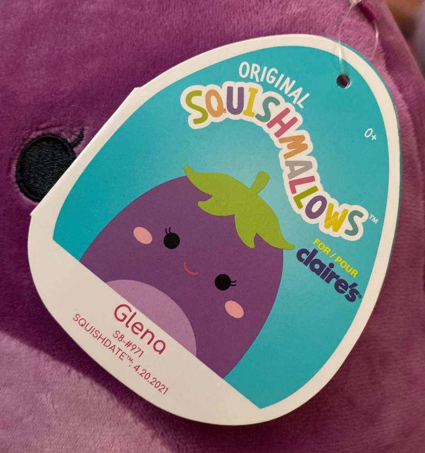 Glena the Eggplant Squishmallows Fruit,Veggie | SquadApp