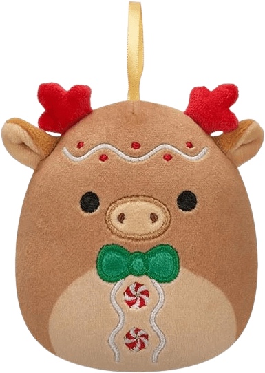 Moka the Gingerbread Moose Cookie Squishmallows Holiday 2024, Select ...