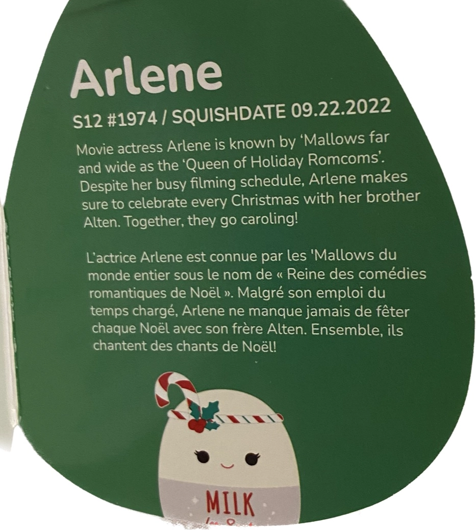 Arlene the Milk Squishmallows Christmas 2023 | SquadApp