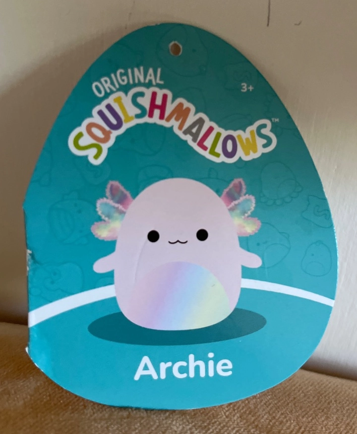 Archie (Rainbow, Fluffy Gills) the Axolotl Squishmallows | SquadApp