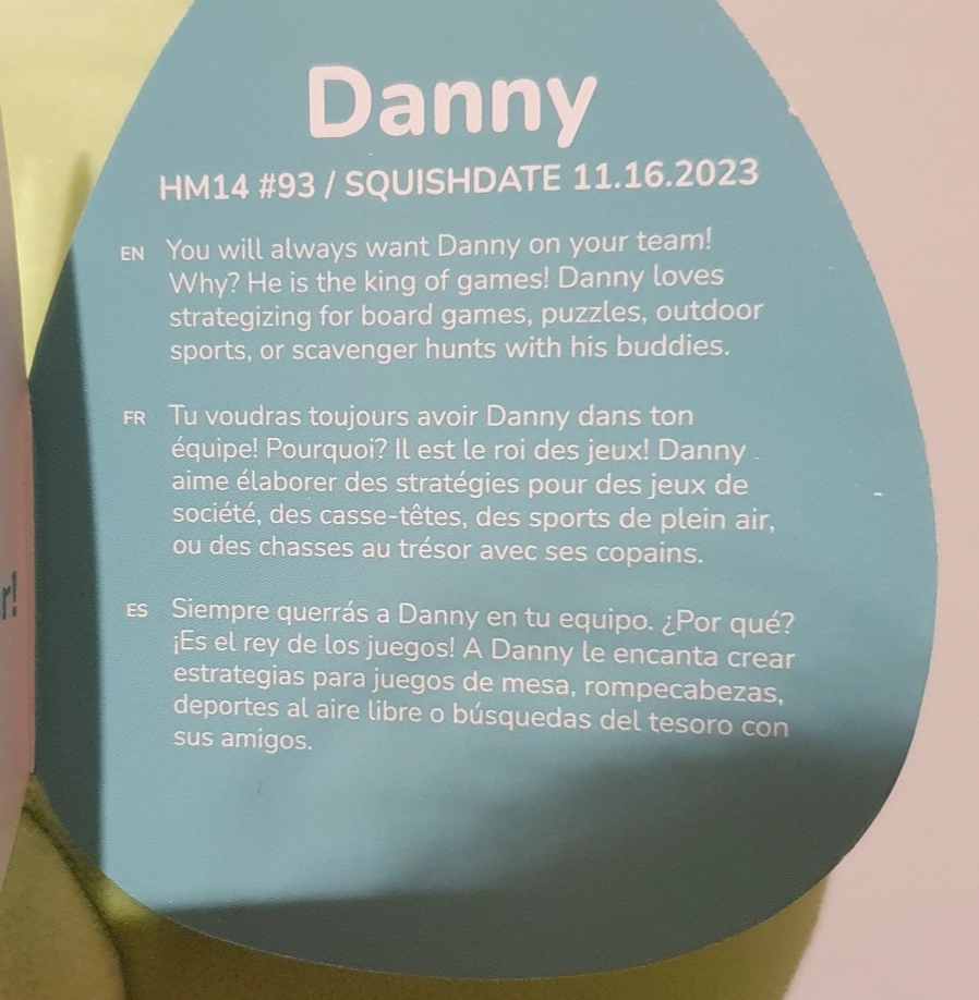 Danny (Bow, Hug Mees) the Dinosaur Squishmallows | SquadApp