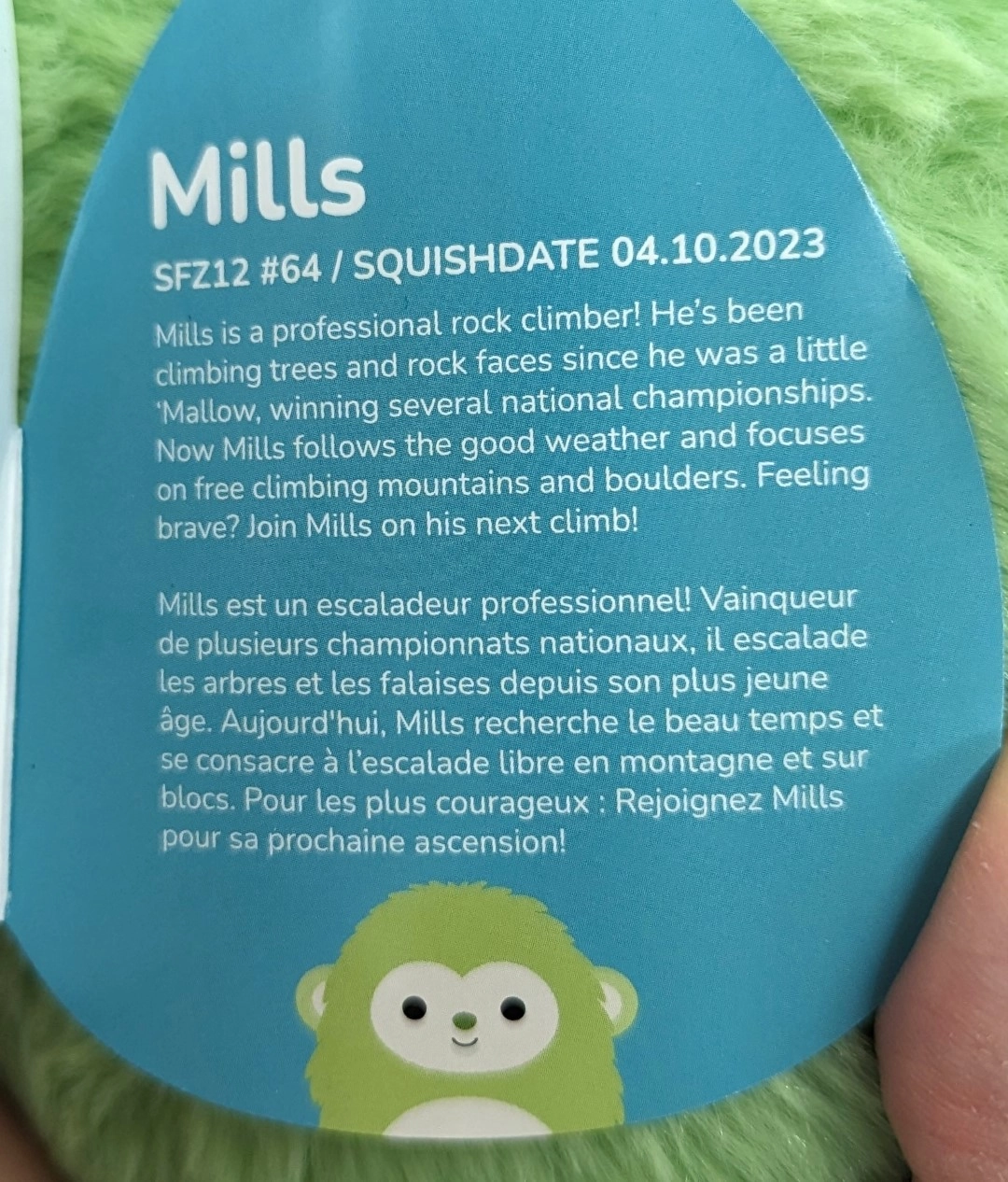Mills (Fuzz-A-Mallows) the Monkey Squishmallows | SquadApp