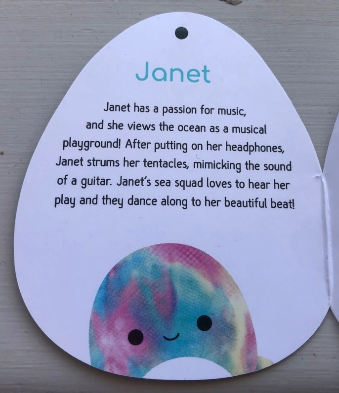 Janet the Jellyfish Squishmallows Sealife,Valentine | SquadApp
