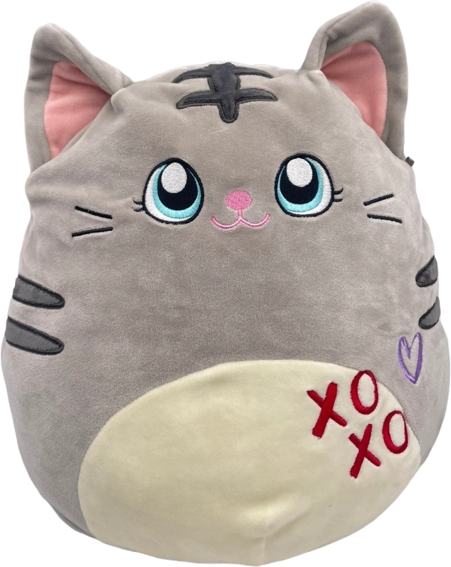 Carson (Anime Eyes, XOXO) the Cat Squishmallows Valentine | SquadApp