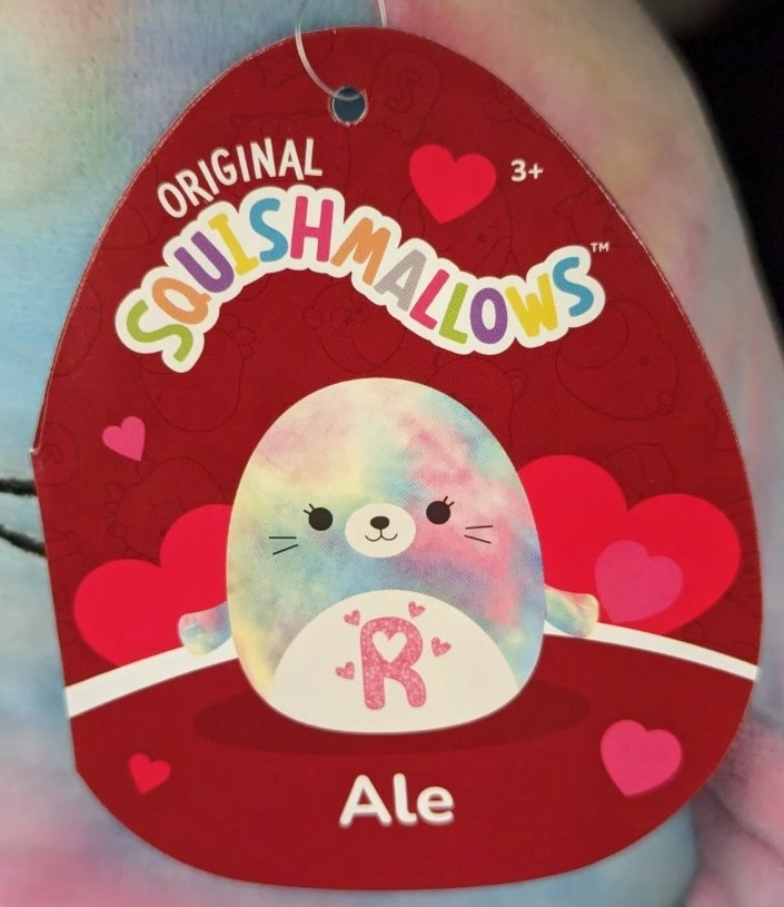 Ale (Monogram R) the Seal Squishmallows Valentines 2023, Monogram ...