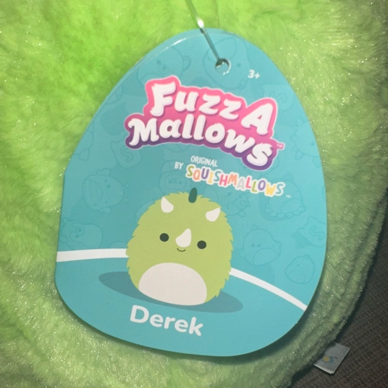 Derek (Fuzz-A-Mallows) the Dinosaur Squishmallows | SquadApp