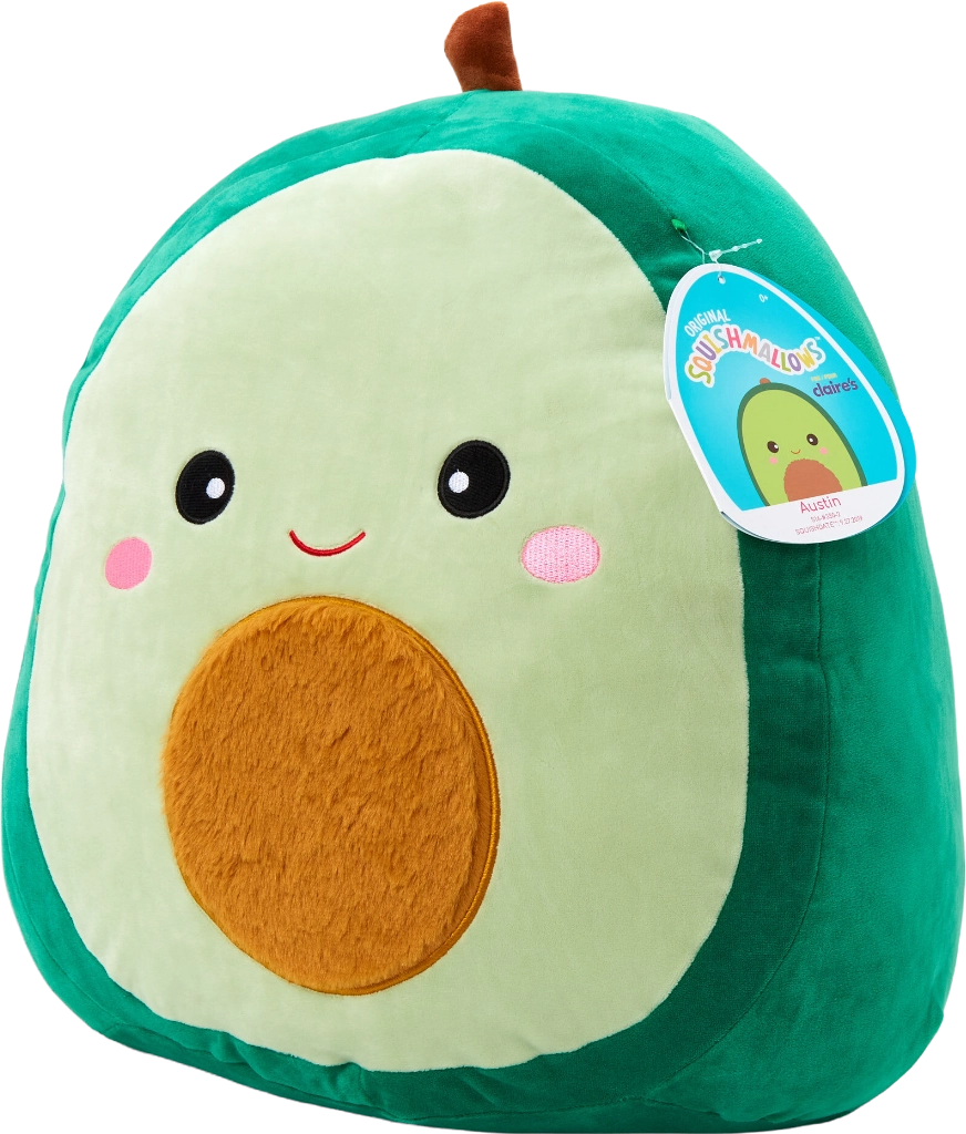 Austin (Blush, Fuzzy Belly, Eye Sparkle) the Avocado Squishmallows Food ...
