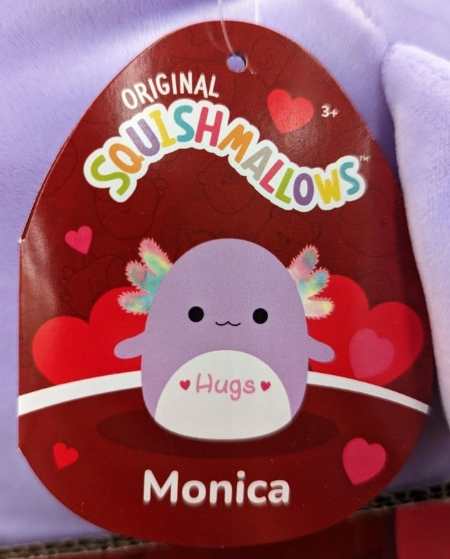 Monica (Hugs) the Axolotl Squishmallows Valentines 2023 | SquadApp