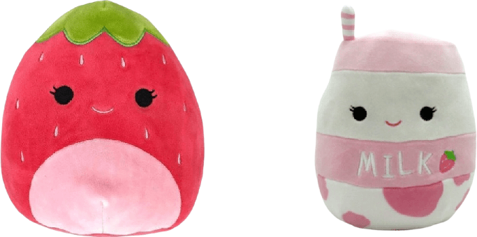 Scarlet & Amelie the Strawberry Milk Squishmallows | SquadApp
