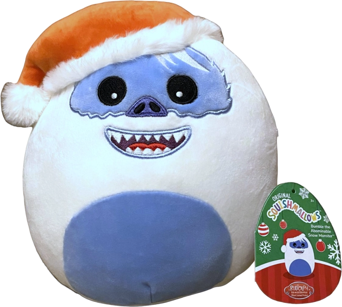 Bumble (Santa Hat) the Abominable Snowman Squishmallows Rudolph the Red ...