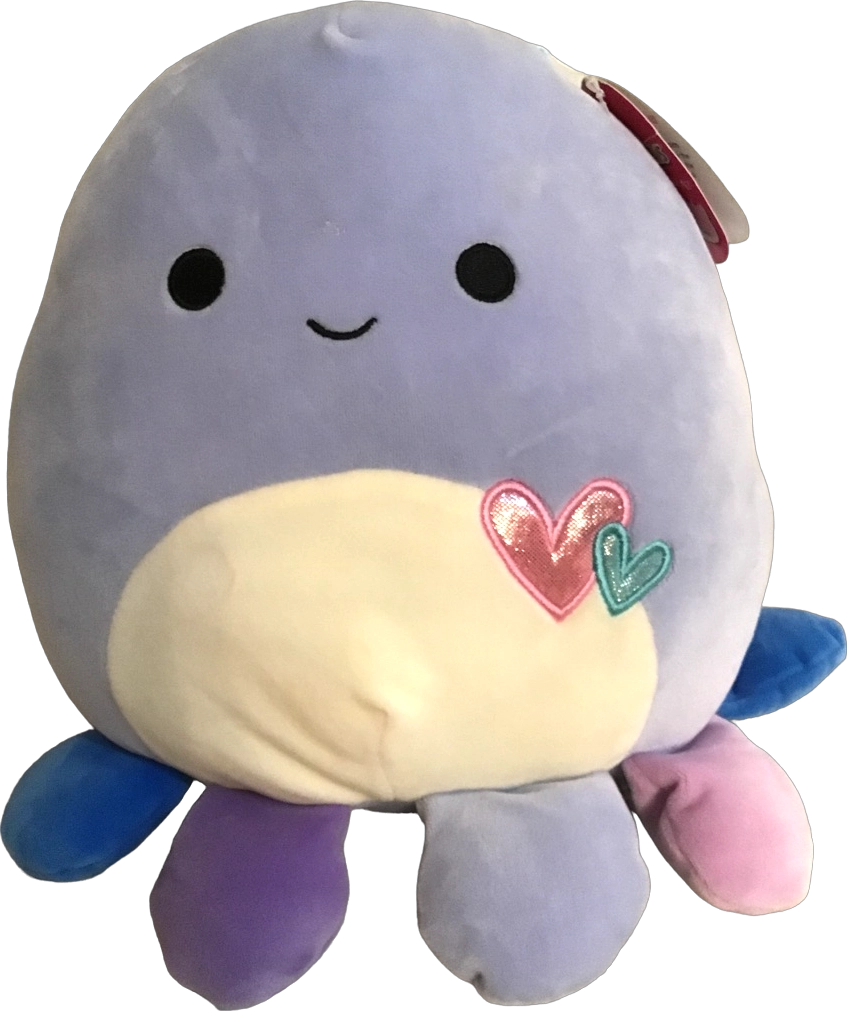 Beula (Hearts) the Octopus Squishmallows Valentine, Fantasy | SquadApp