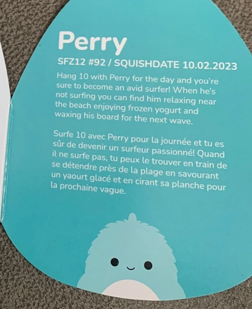 Perry (Fuzz-A-Mallows) the Dolphin Squishmallows | SquadApp