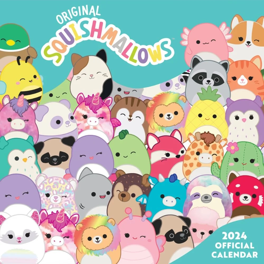 2024 Official Calendar the Calendar Squishmallows Accessories | SquadApp