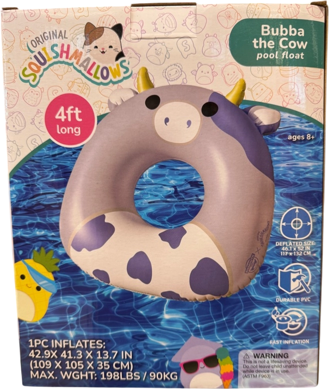 Bubba (Pool Float) the Cow Squishmallows Accessories | SquadApp