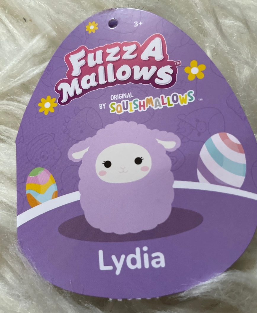 Lydia (Fuzz-A-Mallows) the Lamb Squishmallows Easter 2023 | SquadApp