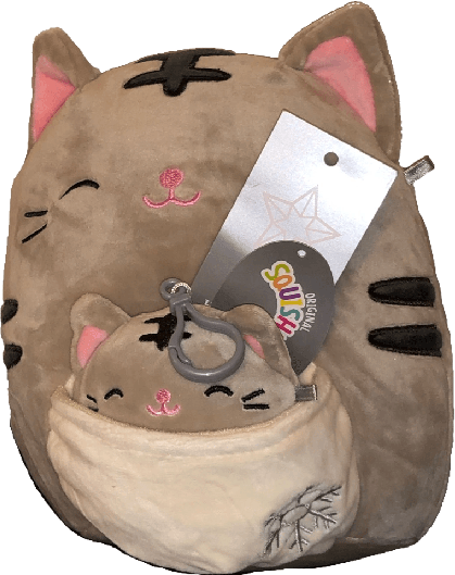 Tally (Snowflake, Mom & Baby) the Cat Squishmallows Mom & Baby | SquadApp