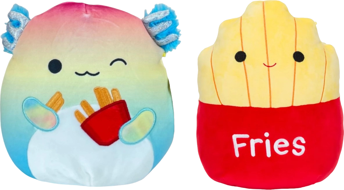 Aika & Floyd the Axolotl French Fries Squishmallows | SquadApp