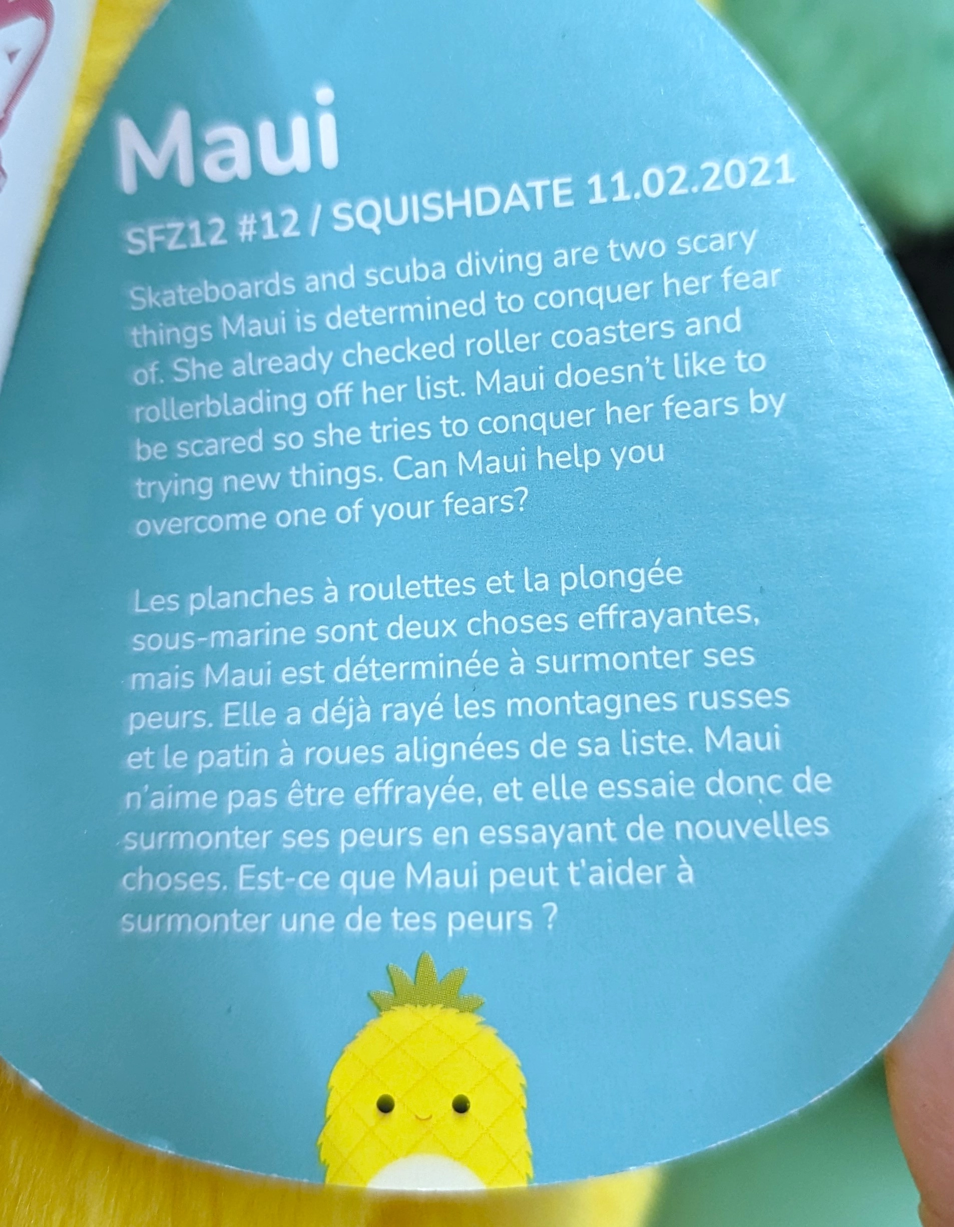 Maui (Fuzz-A-Mallows) the Pineapple Squishmallows Food | SquadApp