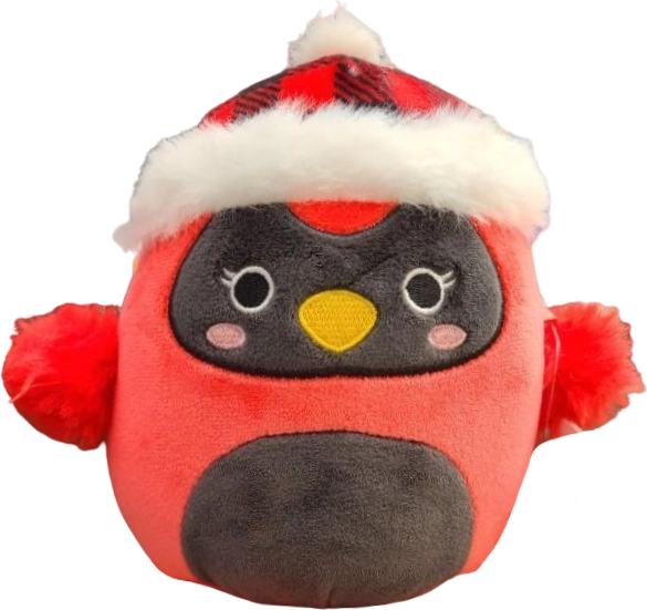Cazlan (Plaid Hat) the Cardinal Bird Squishmallows Christmas 2023 ...