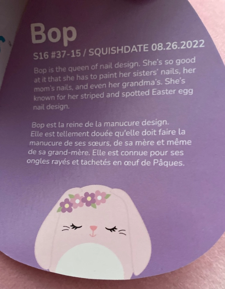Bop (Flower Crown) the Bunny Squishmallows Easter 2023 | SquadApp