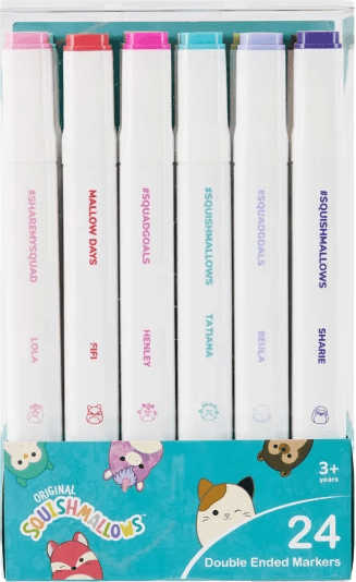 Double Ended Markers Squishmallows School Supplies | SquadApp