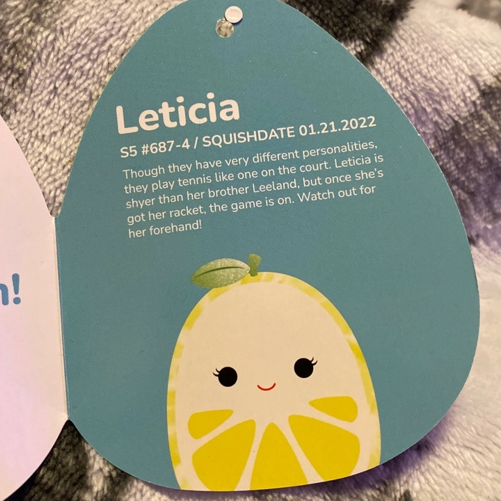 Leticia (Tie-Dye Back) the Lemon Squishmallows | SquadApp