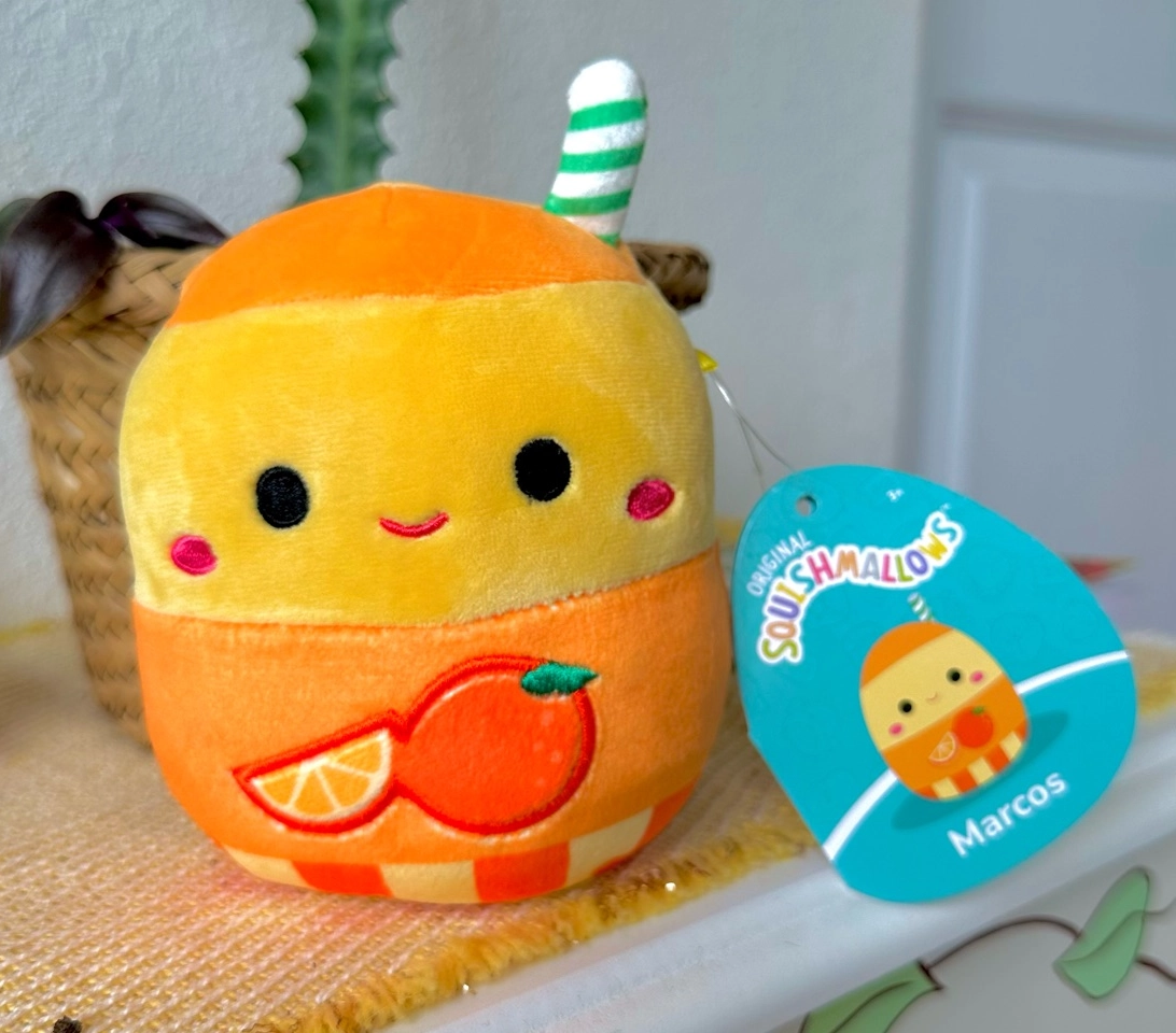 Marcos the Orange Juice Squishmallows Brunch, Mystery, Scented | SquadApp