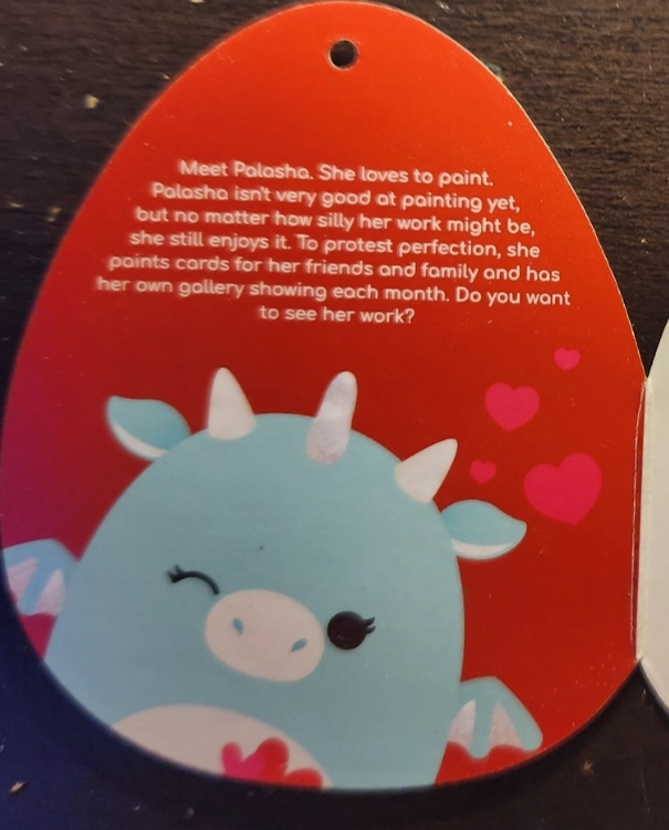 Palasha (Winking, Valentine) the Dragon Squishmallows Valentine | SquadApp