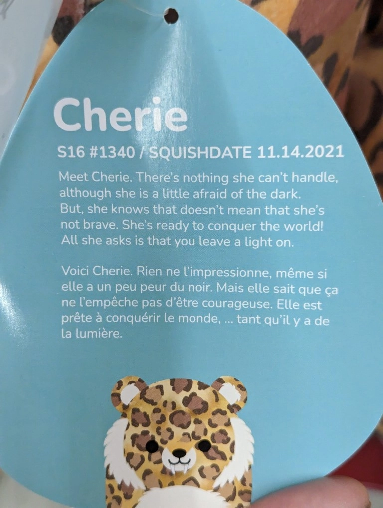 Cherie the Saber-Toothed Tiger Squishmallows Prehistoric | SquadApp