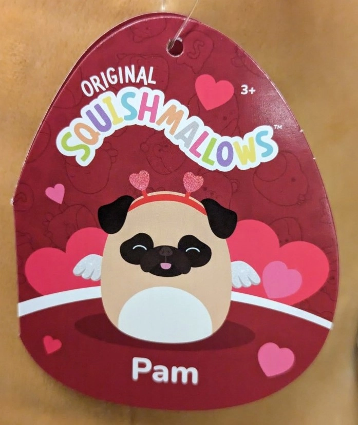 Pam (Heart Antlers, Wings) the Pug (Dog) Squishmallows Valentines 2023 ...