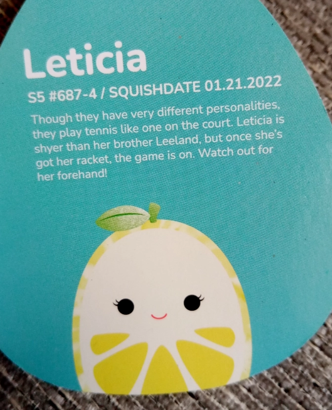 Leticia the Lemon Squishmallows Food | SquadApp