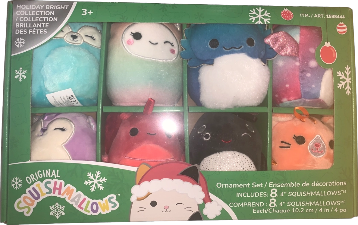 Ornament Set the Box Set Squishmallows Bright, Holiday 2022 | SquadApp