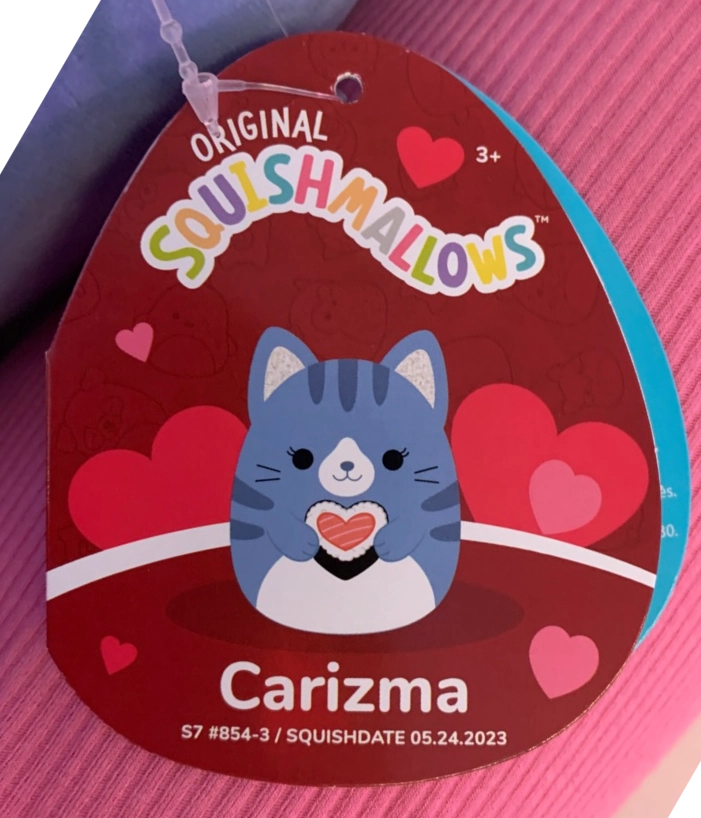 Carizma (Sushi Heart) the Cat Squishmallows Valentines 2024 | SquadApp