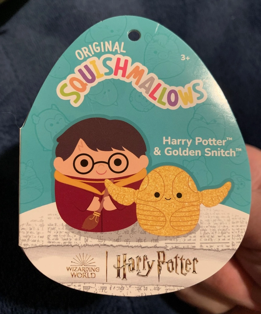 Harry Potter & Golden Snitch the Wizard Snitch Squishmallows Harry ...